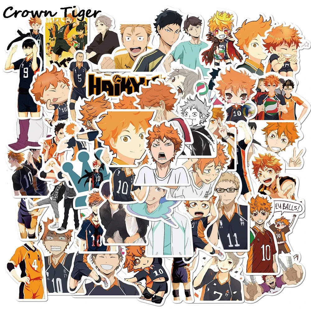 volleyball anime stickers haikyuu graffiti vinyl pvc waterproof sticker ...