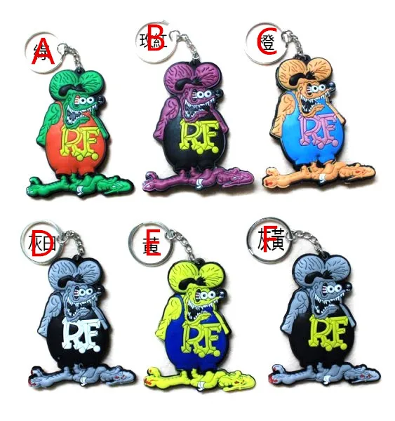 20pcs-Lot-RF-ratfink-rat-fink-mooneyes-mouse-pvc-plastic-keychains ...