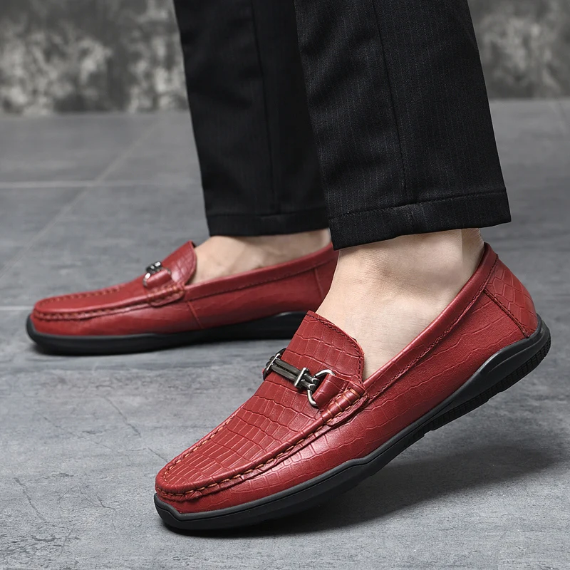 Red Loafers For Men Style