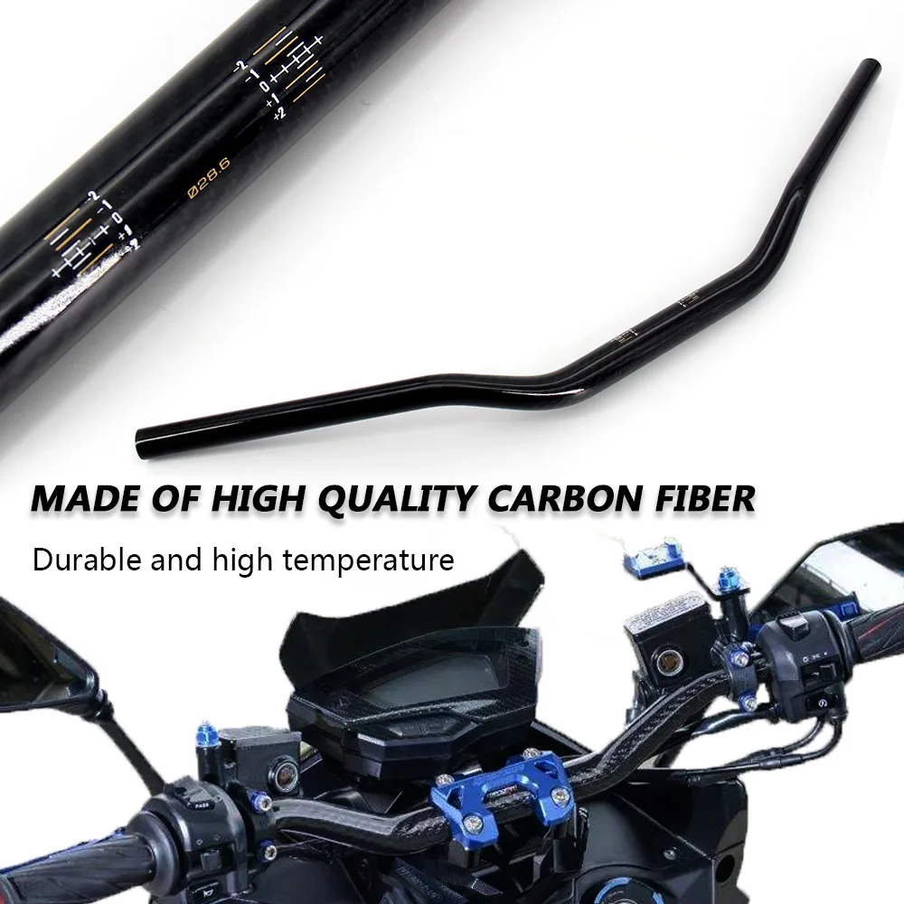 1-1-8-28MM-Fat-Bar-22MM-Motorcycle-Carbon-Fiber-Handlebar-End-Drag ...