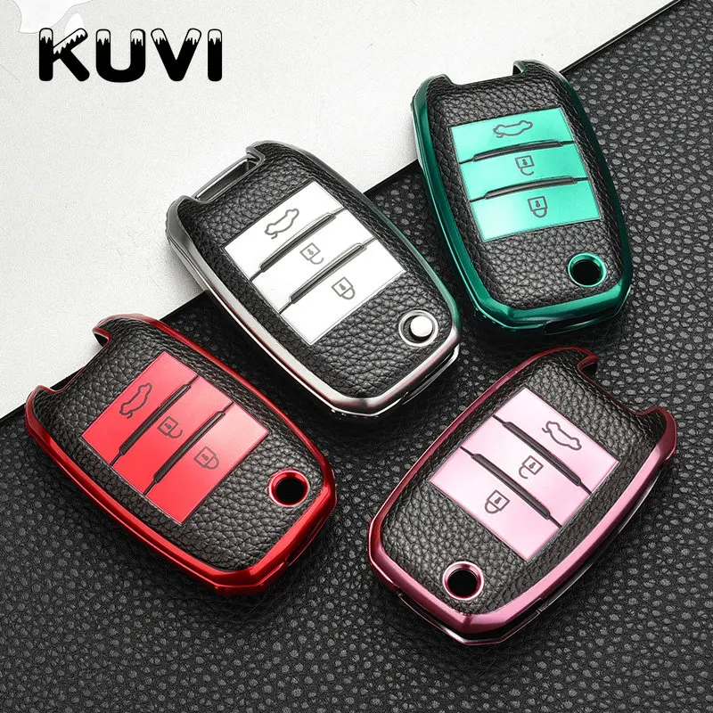 Tpu Folding Car Key Cover Protection For KIA Sid Rio Soul Sportage Ceed ...