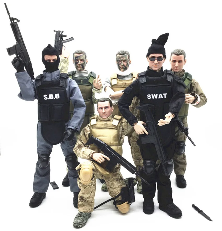 1/6 Forces Figure Model Military Army Combat Swat Police Soldier ACU ...