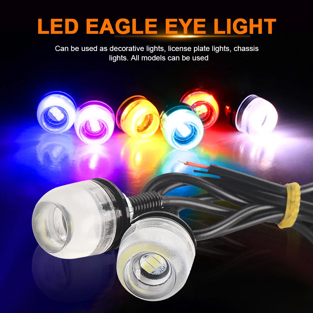2PCS DRL Eagle Eyes LED Car Daytime Running Lights Hawkeye Trucks ...