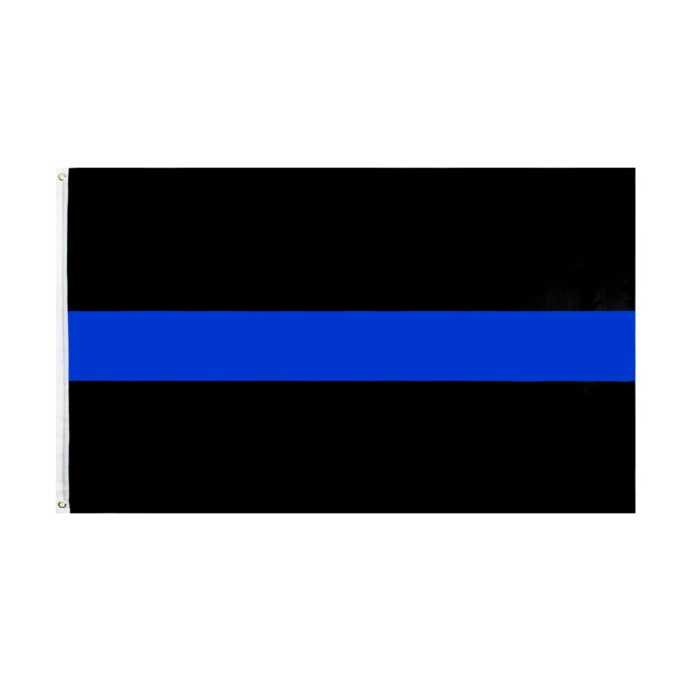 60x90cm/90x150cm Thin Blue Line Police Flag 2x3ft/3x5ft USA US American ...