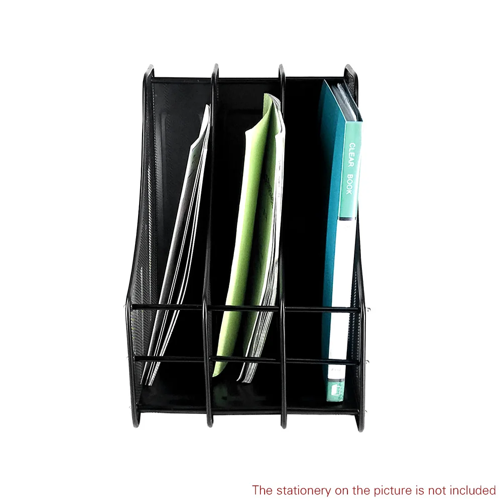 Office organizer Metal Mesh Nordic triangle simple 3 Compartment Metal ...