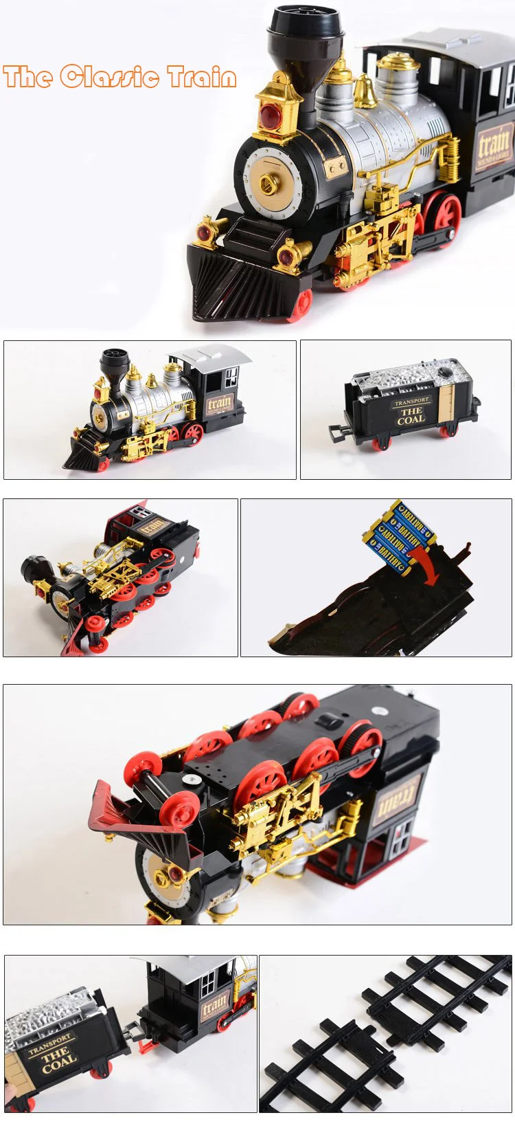 Generic Kids Electric Train Railway RC Trains Toy Christmas Train Set ...