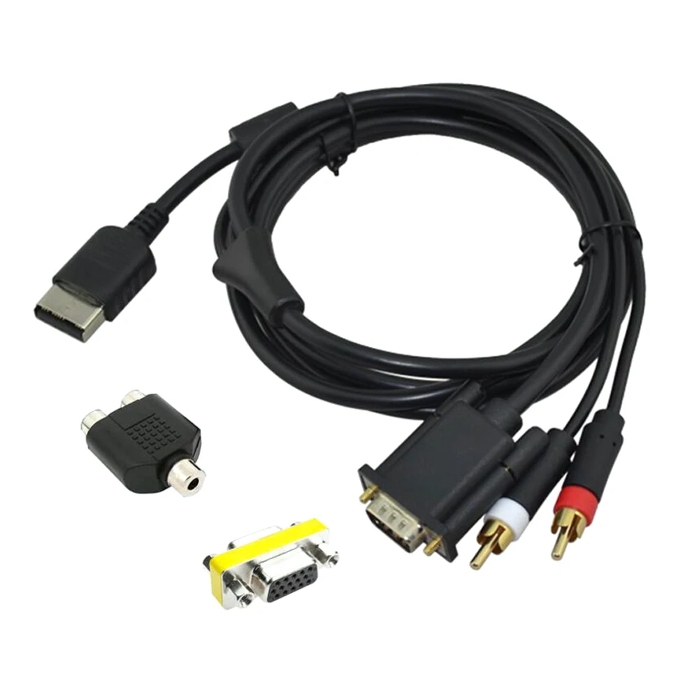 10 Sets High Definition Vga Cable Adapter 3.5mm 2rca Audio Adapter Vga ...