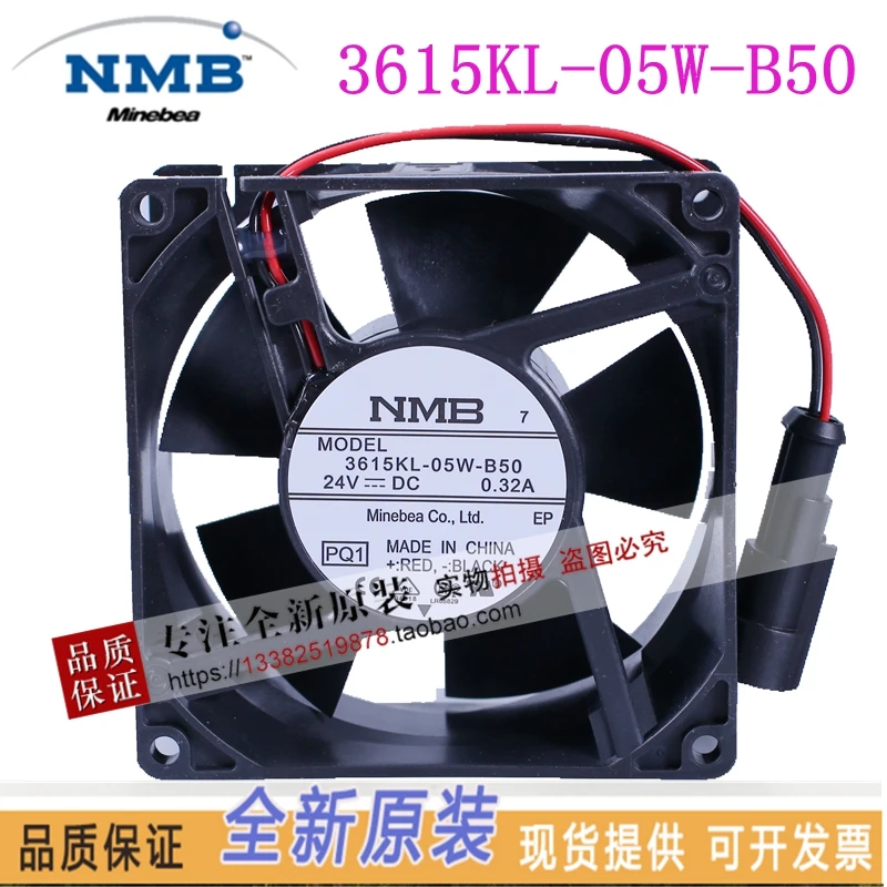 original NMB fan 3615KL-05W-B50 9cm 9238 24V 0.32A ABB inverter cooling ...