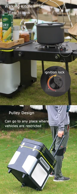 C&g Outdoors Outdoor Camping Kitchen Station, Movable, 50% OFF