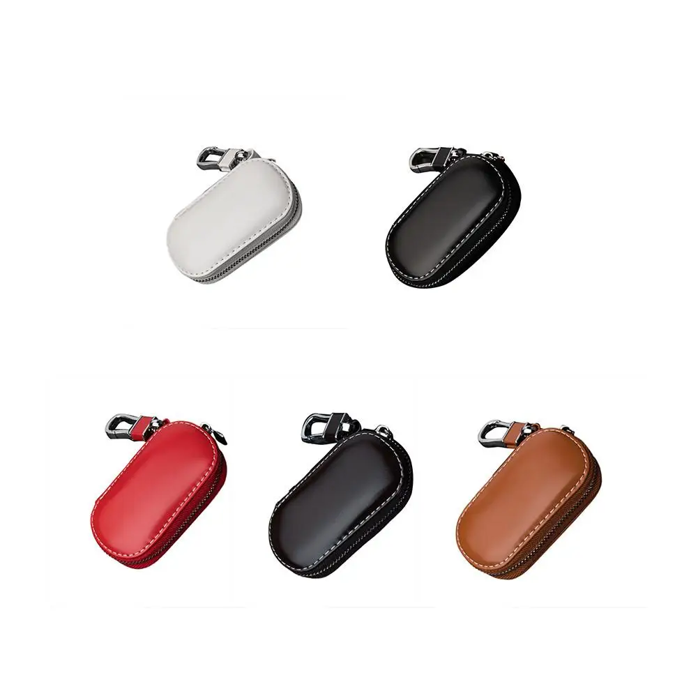 Key Case Multi-function Leather Key Case Car Key Bag For Faraday Cage ...