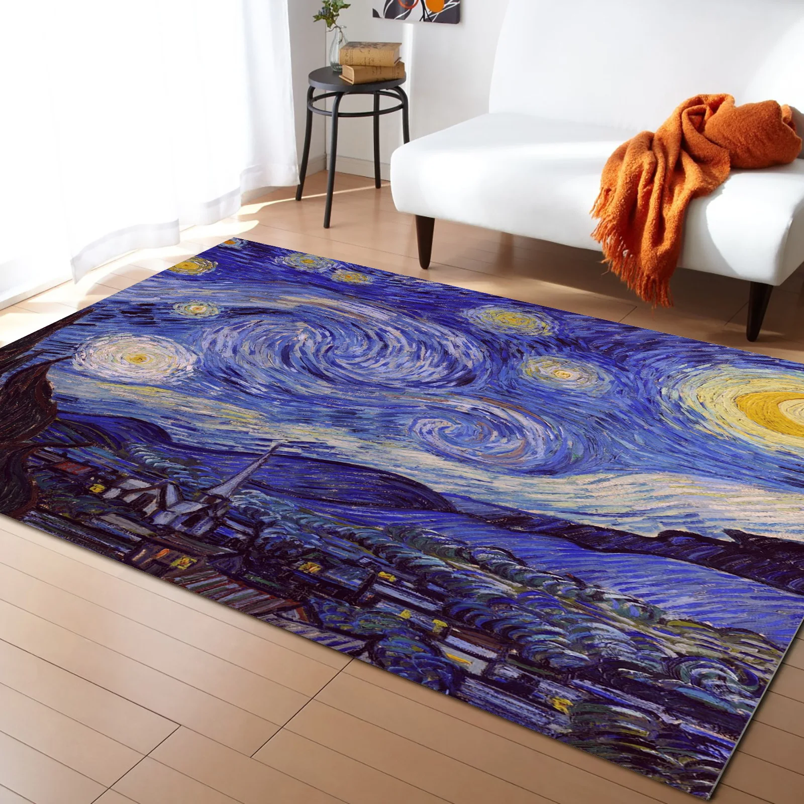 NIGHT,Area Rug Decorative Floor Rug Carpet Digital Prints Prints etna ...