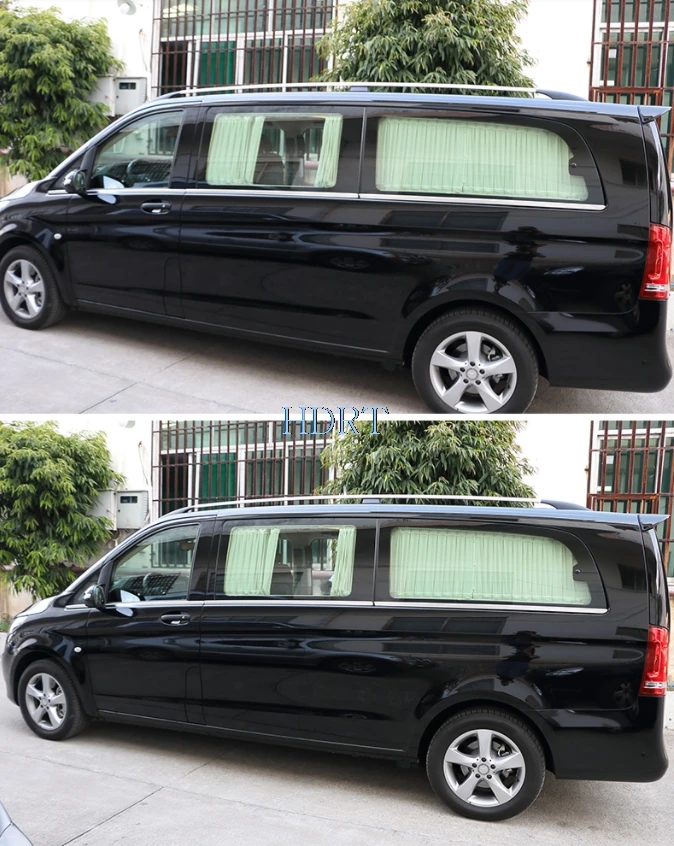 Car Styling Abs Chrome Car Window Frame Trim 8 Pcs For Mercedes Benz ...