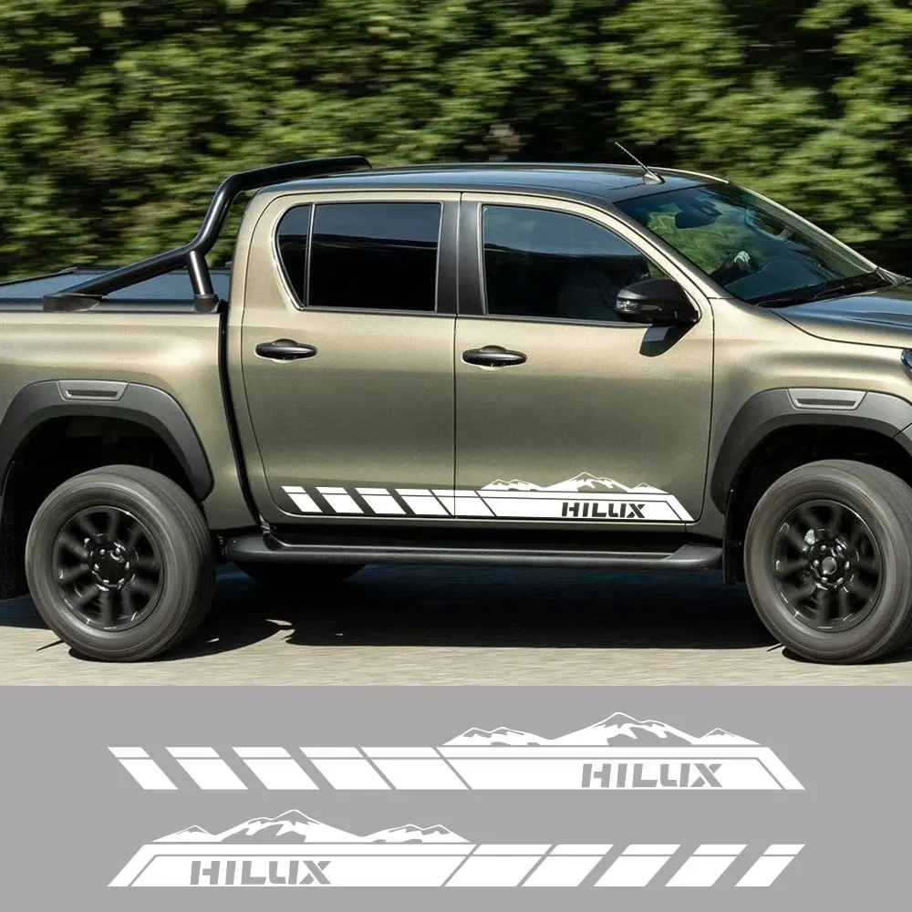 Pickup Door Side Stripes Sticker For Toyota Hilux Vigo Revo Truck ...