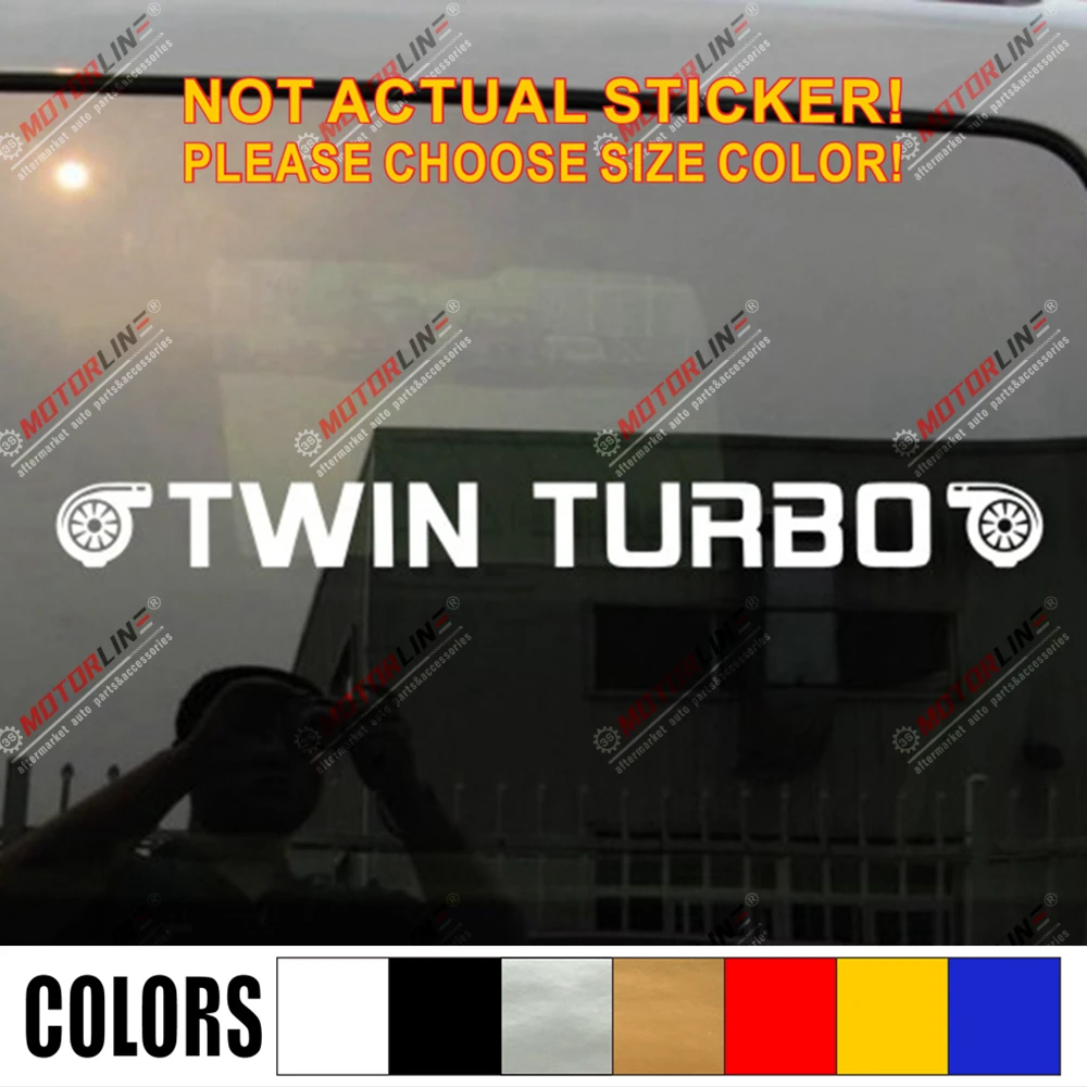 Twin Turbo inside Boosted Decal Sticker Car Vinyl pick size color die ...