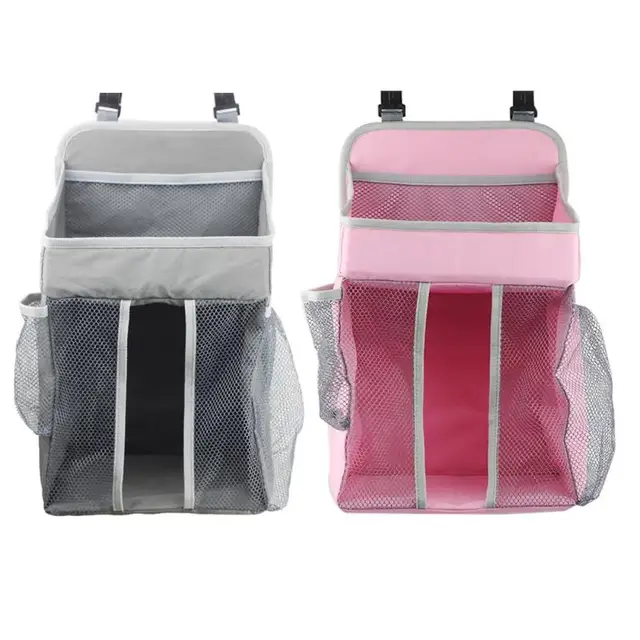 Baby Crib Hanging Bags Portable Bedside Organizer Diaper Storage Bag ...