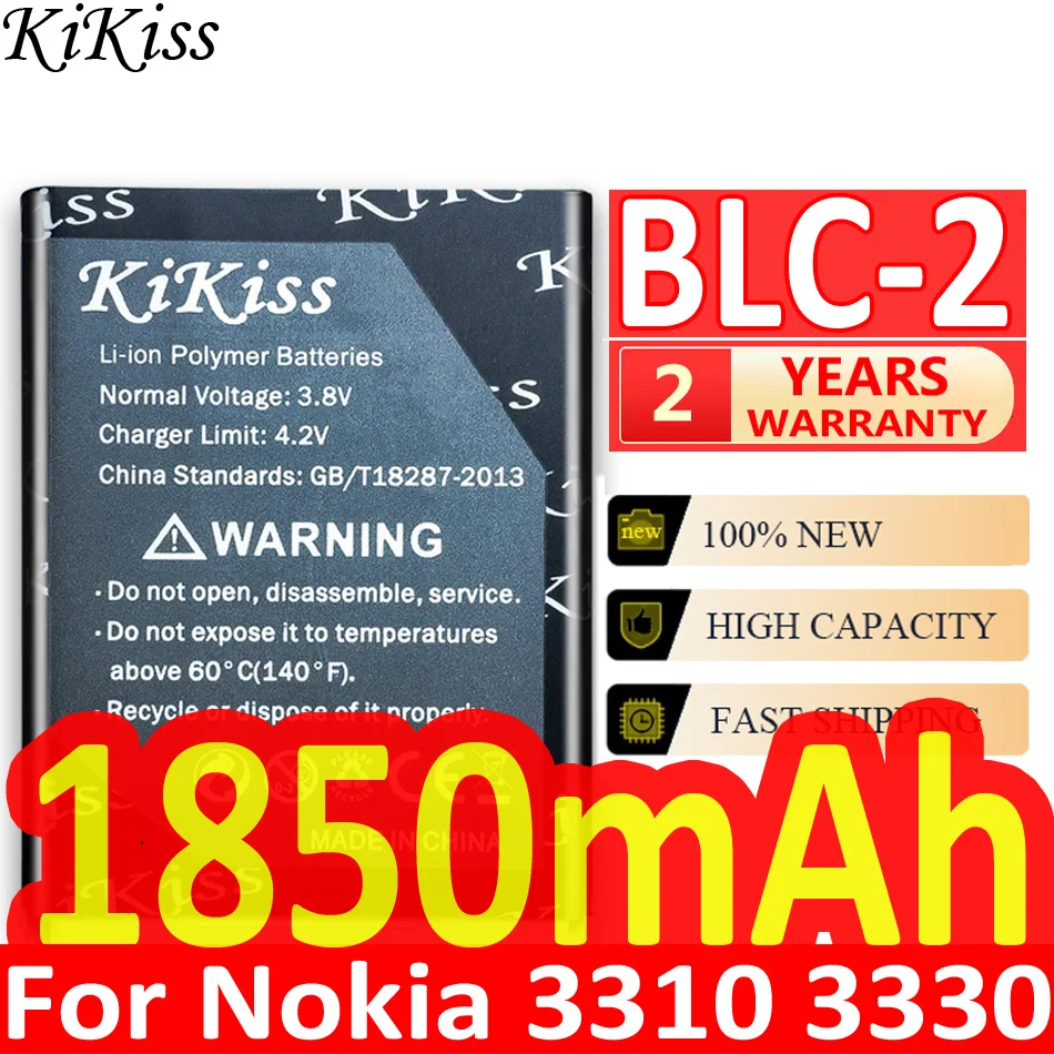 1850mah Replacement Blc-2 Blc2 Blc 2 Cell Phone Battery For Nokia 3310 3330 3315 3350 3510 6650 ...
