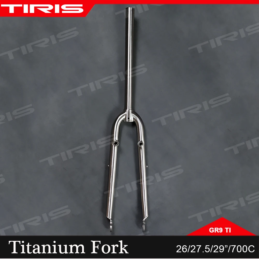TIRIS Titanium 700C Gravel Bike Fork For Road Cyclocross Frameset Mtb ...