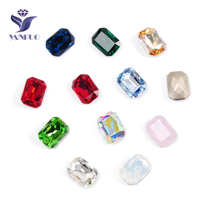 YANRUO 4627 Octagon Fancy Stones Setting Sew On Rhinestones With Claw ...