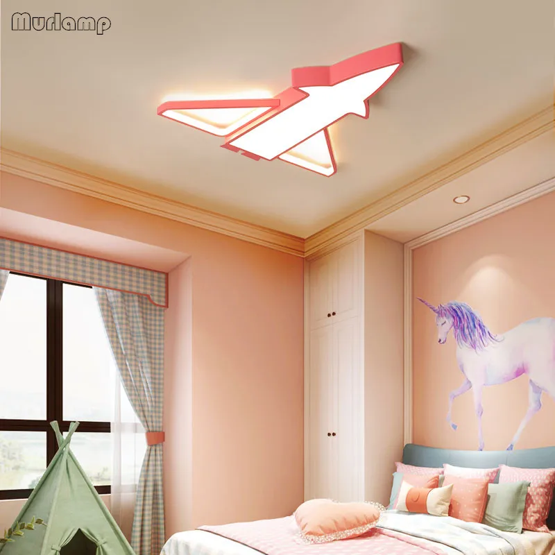 Murlamp Aeroplane Ceiling Light Led Cartoon Aircraft Airplane Lamp ...