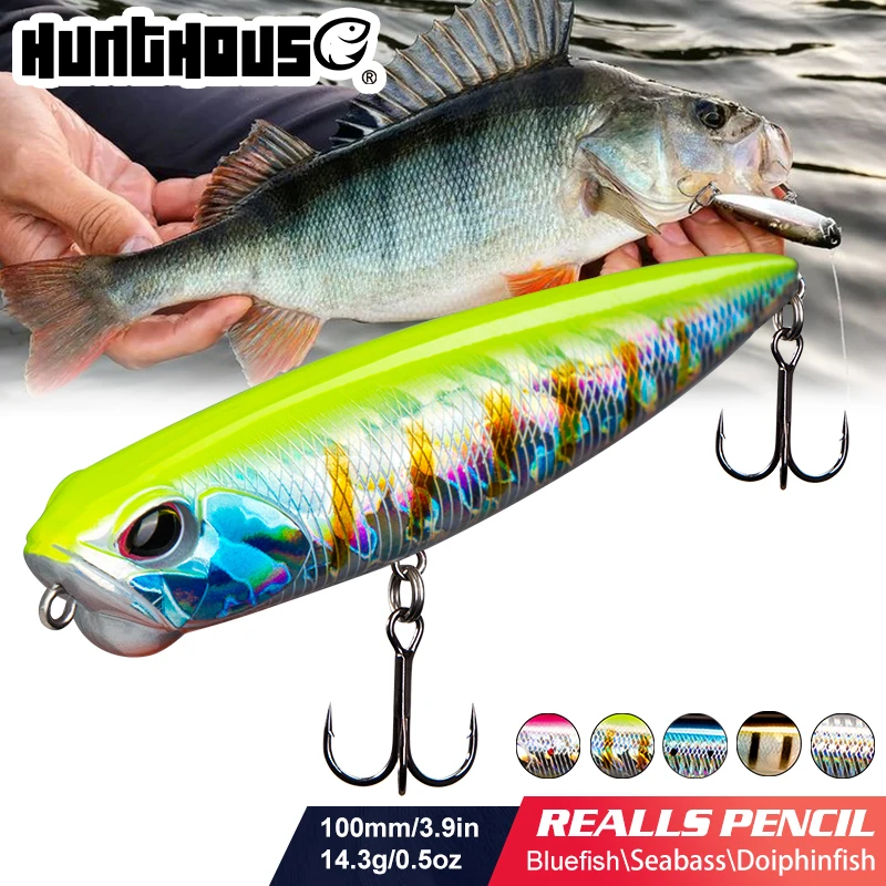 Hunthouse fishing pencil lure Realis Pencil 100mm/14.5g 65mm/5.5g ...
