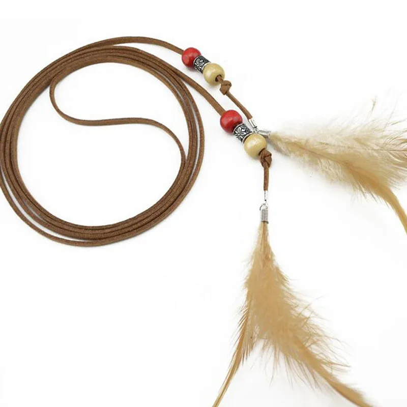 Braided Belt Feathers | Feather Belts Women | Waist Feather Belt ...