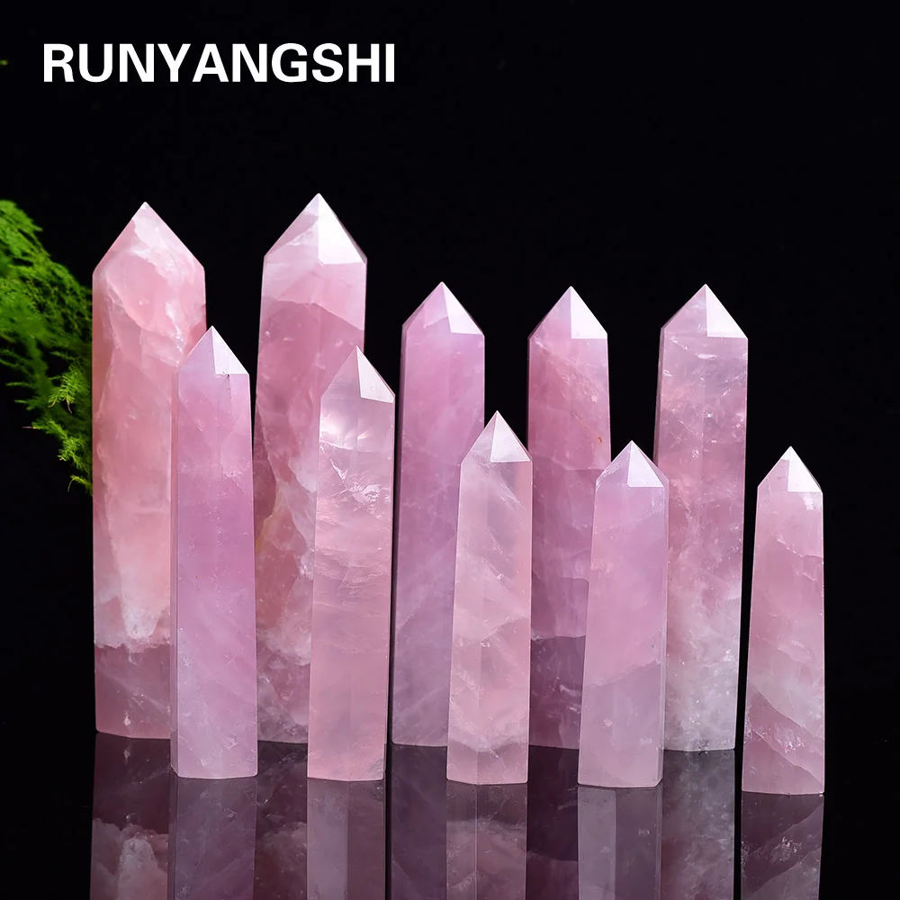 BIG Natural Rose Quartz Crystal Point Mineral Ornament Magic Repair ...