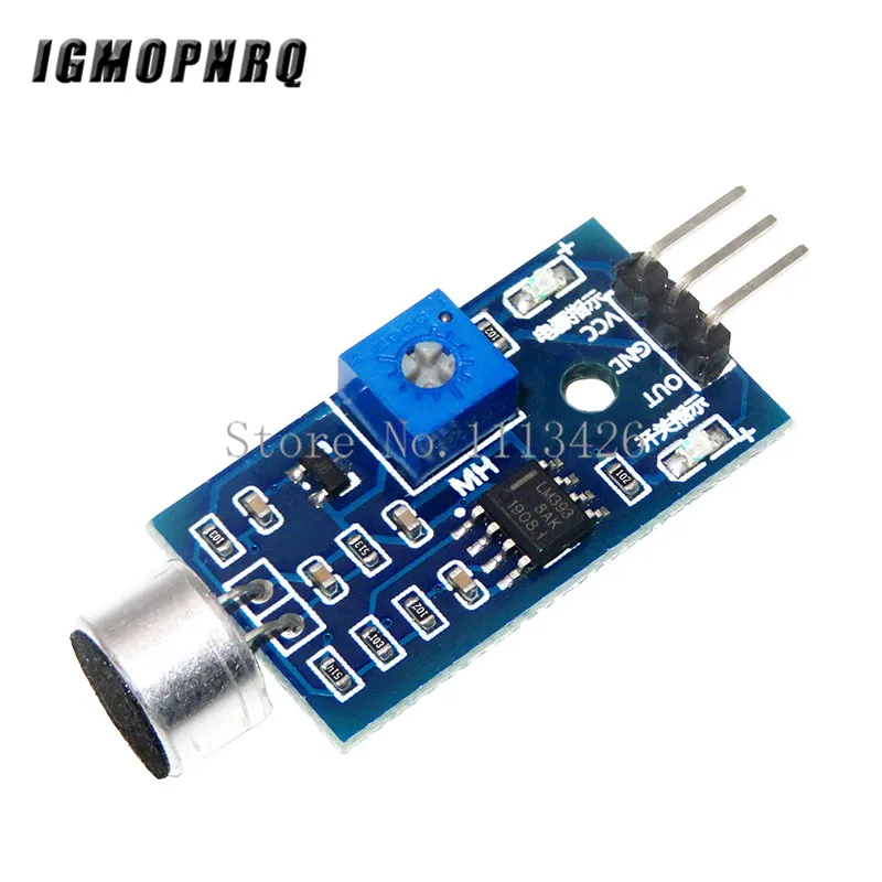 3pin-Voice-Sound-Detection-Sensor-Module-Intelligent-Smart-Vehicle ...