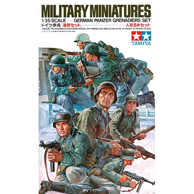 Tamiya 35061 1/35 ölçekli alman Panzer Grenadiers seti askeri minyatür ...