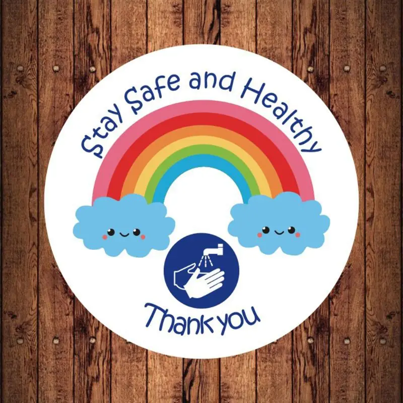 NHS Car Stickers Thank You Rainbow Wall Window Car Shop Decal ...