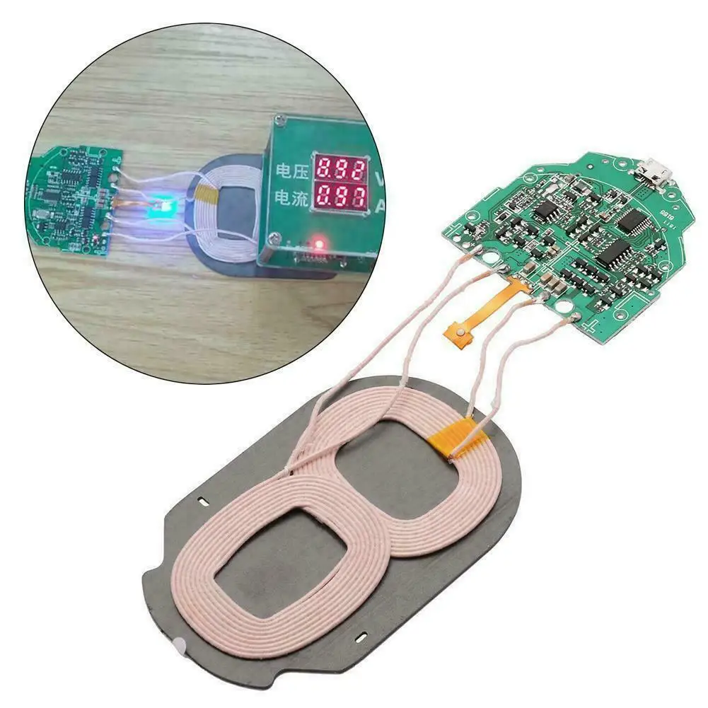 10w Qi Fast Charging Wireless Charger Pcba Circuit 2021 With Board Coil ...