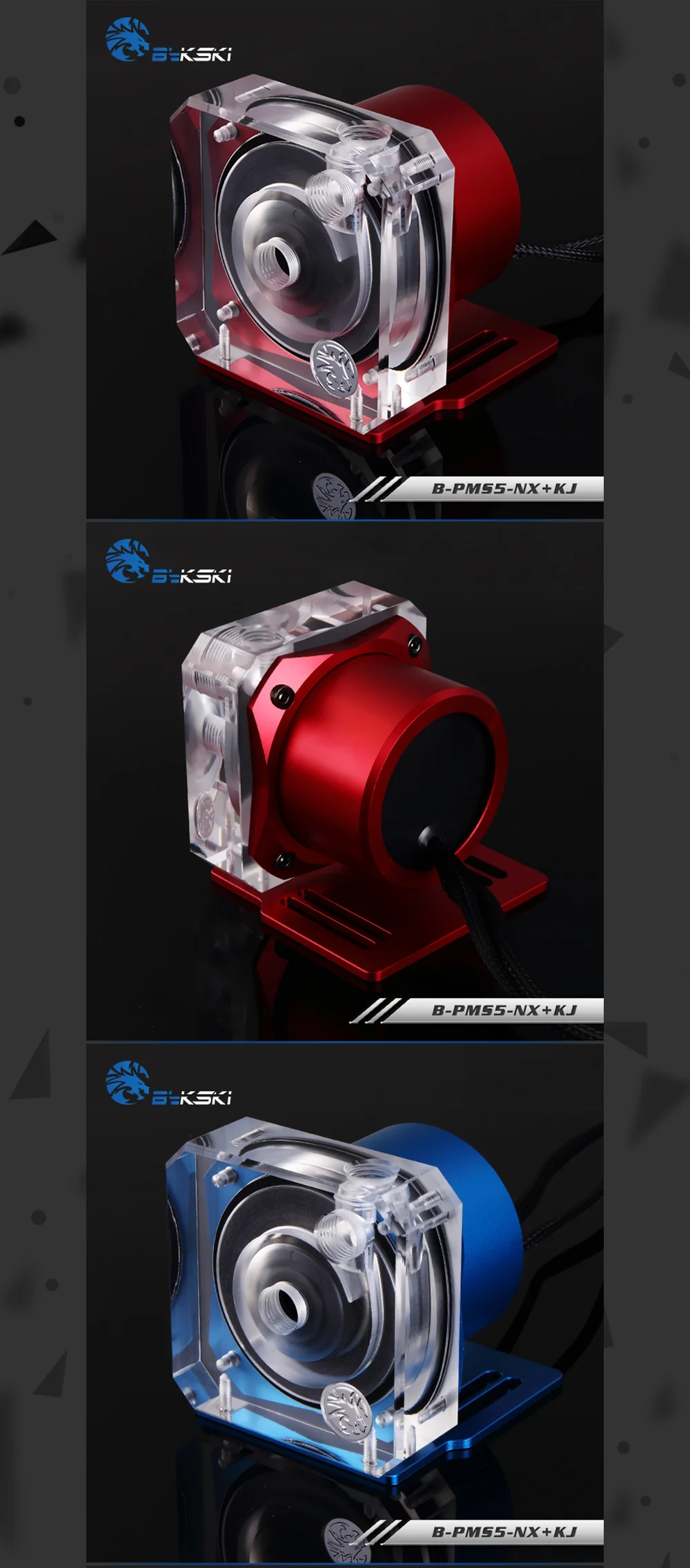 Bykski B-PMS5-NX-KJ, PWM Armor Pumps , D5 Series Pump, Maximum Flow ...