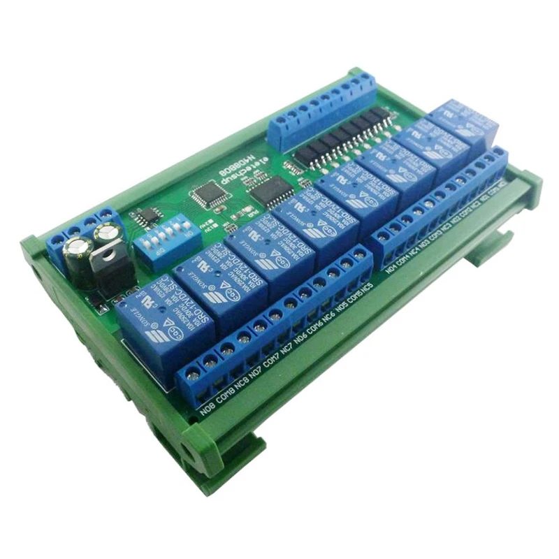 Dc 12V 24V 10A 8 Bemeneti Kimenet Rs485 Relay Modbus Rtu Protokoll ...