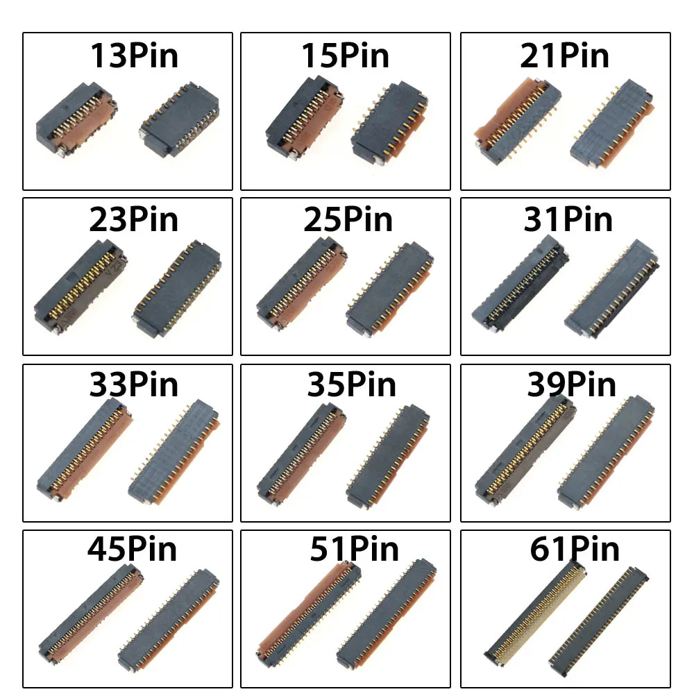 2pcs-FPC-Flexible-Cable-Connector-Socket-0-3MM-Clamshell-Bottom-Contact ...