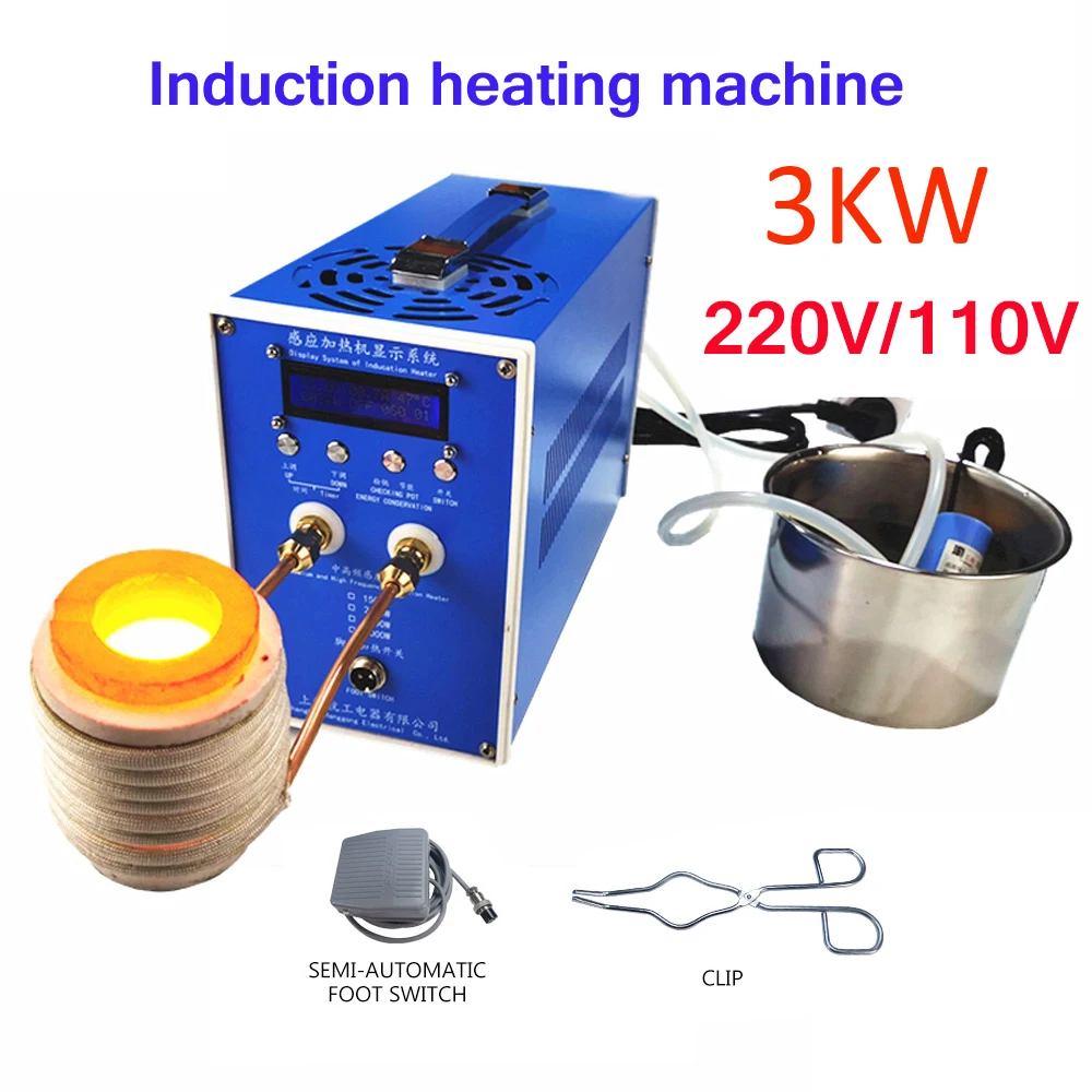 3000W High-frequency Induction Heating Machine ZVS Induction Heater ...