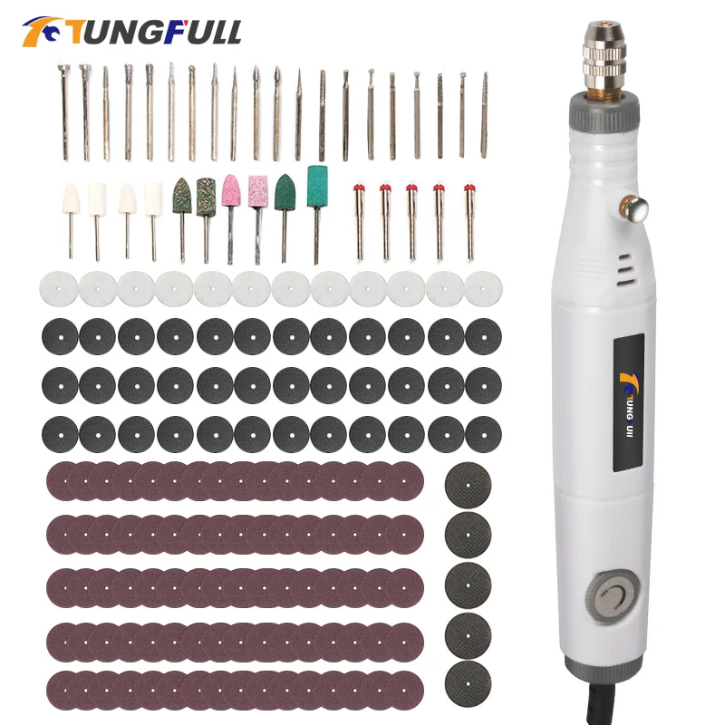 TUNGFULL Dremel Drill Engraving Kit 18V Hand-held Mini Drill Rotary ...