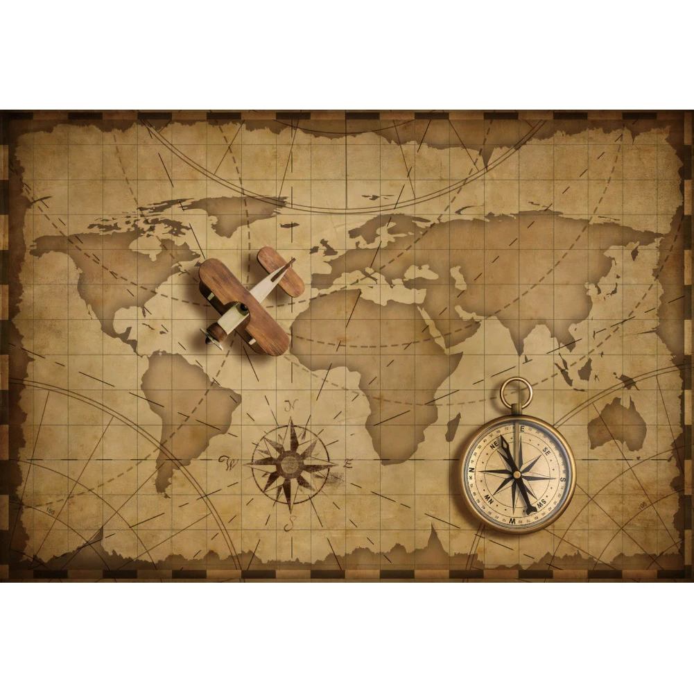 Pirate Treasure Map Compass