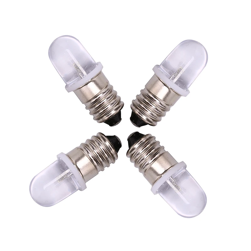 5PCS E10 LED Bulb E10 DC 3V 4.5V Instrument Bulb E10 Indicator Bulb Old ...