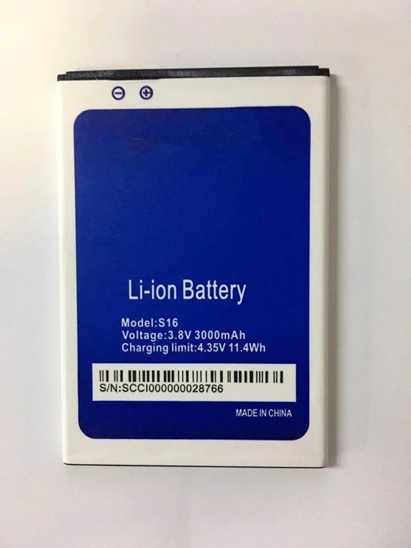 100% Original S16 Battery 3000mah Replacement 5.5inch Homtom S16 Mobile ...
