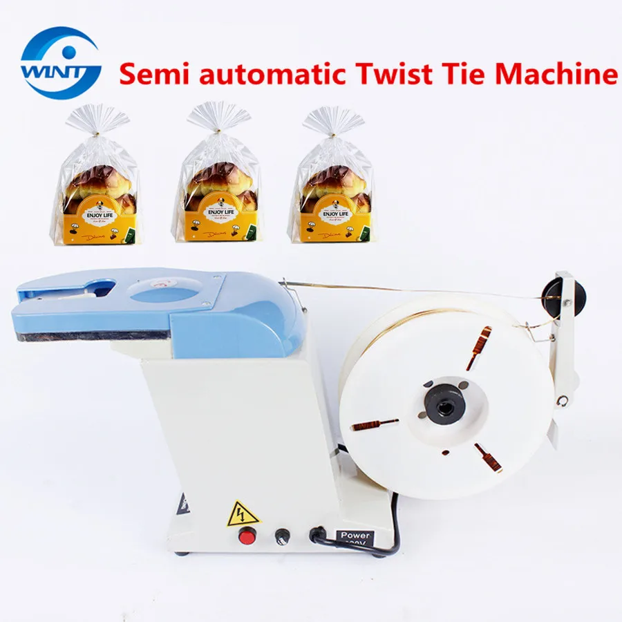 SemiI-Automatic Twist TIE Machine(TD-E) For Bread Shop Gift Store To ...