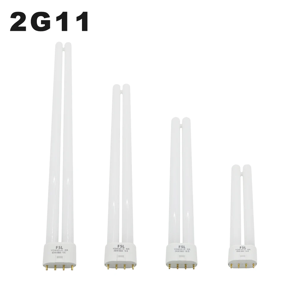 PL-L 2G11 Fluorescent Tube 18W 24W 36W 40W Energy Saving Lamp CFL 4 Pins Twin-Tube Energy-saving ...