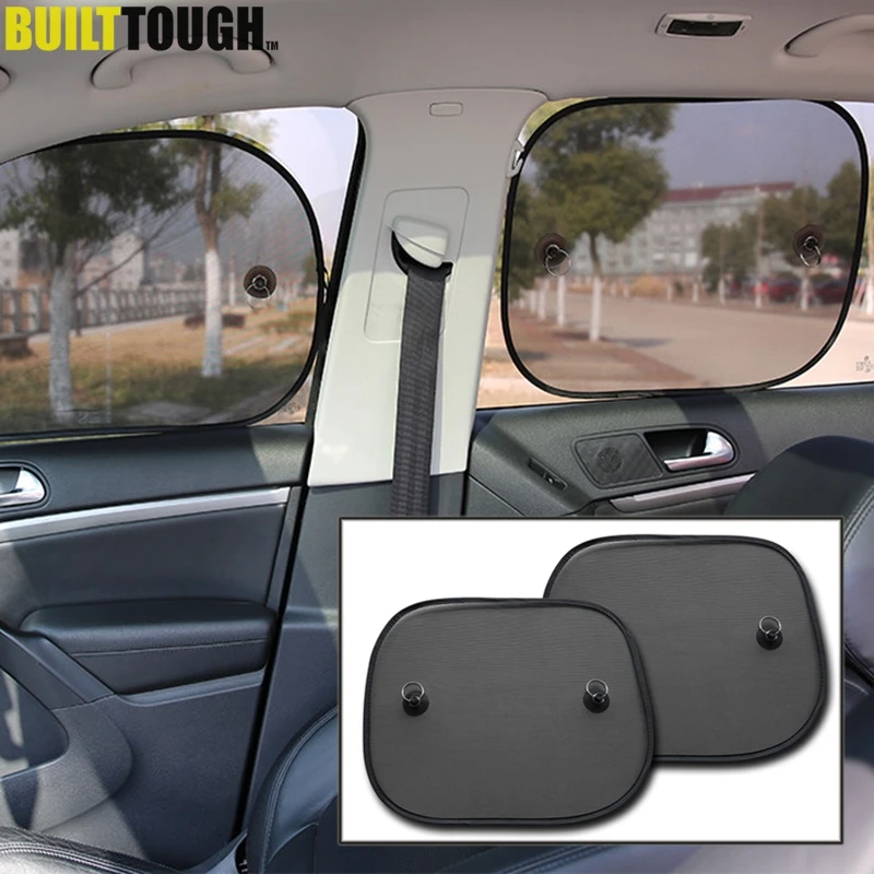 Super Quality 2pcs Black Side Car Sun Shades Rear Window Sunshades ...