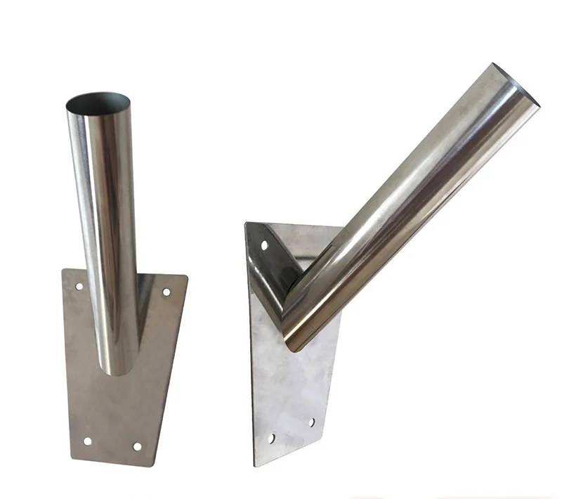 Inclined-wall-flag-holder-stainless-steel-fixed-wall-street-shop ...