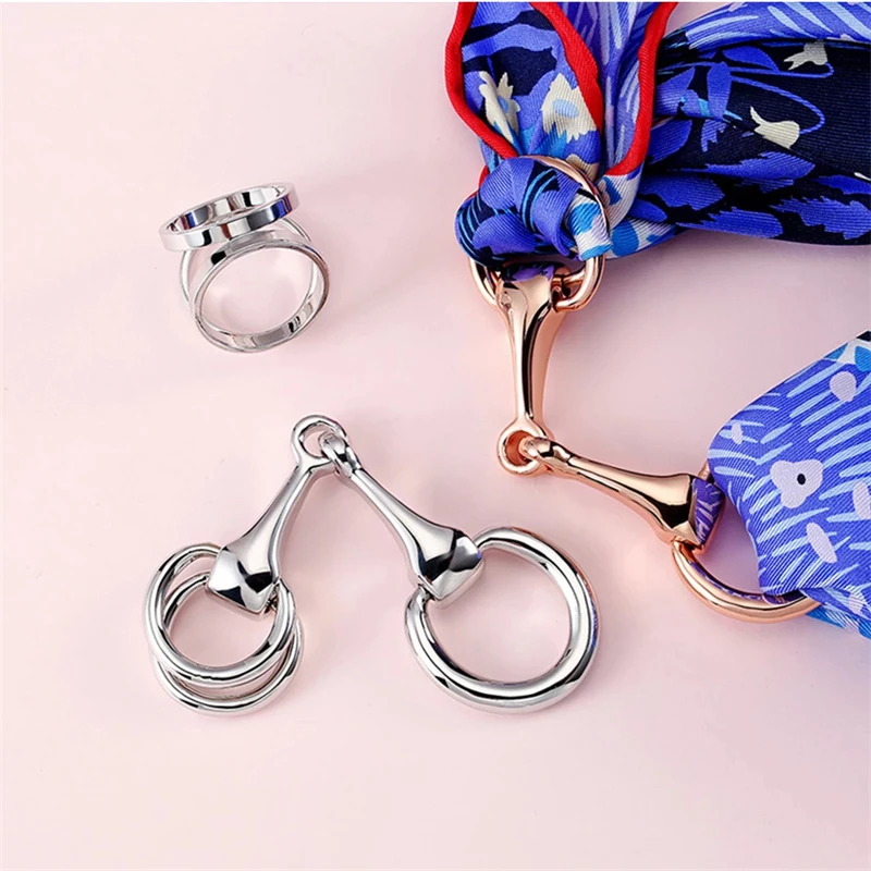 New-Chic-Metal-Scarf-Buckle-Silk-Scarf-Ornaments-Charming-Retro-Vintage ...