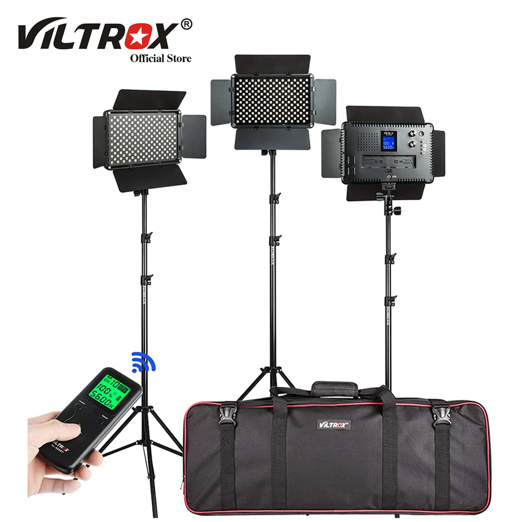 Viltrox-3pcs-VL-S192T-LED-Camera-Light-LED-Video-Light-Panel-Bi-color ...