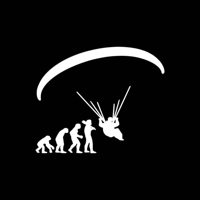 Black/Sliver Skydiving Vinyl Car Decal Funny Bumper Decor Stickers ...