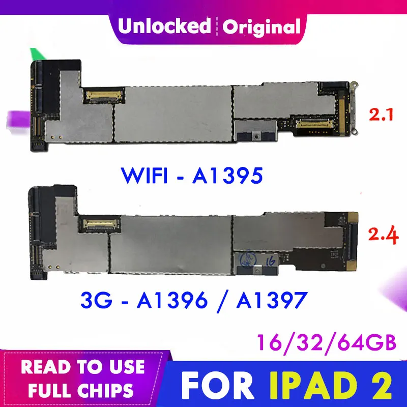 Motherboard For IPad 2 2rd Gen 2.1 2.4 Mainboard A1395 A1396 WLAN ...
