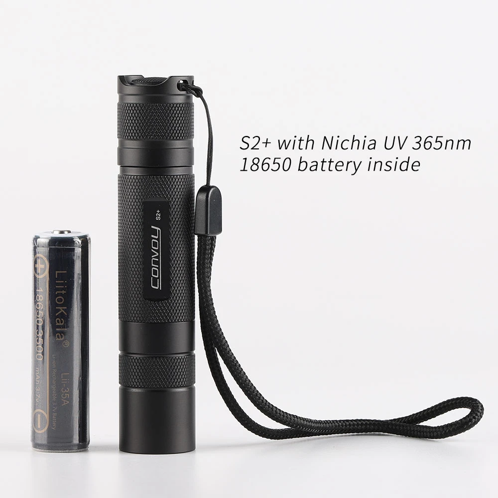 Convoy S2+ Uv 365nm Led Flashlight ,fluorescent Agent Detection,uva ...