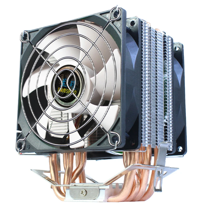 CPU-Cooler-2-4-6-Copper-Heatpipe-9CM-Cooling-Fan-Heatsink-Radiator-for ...