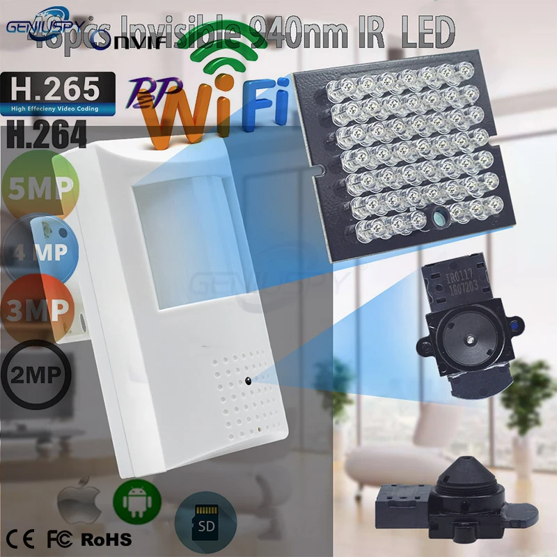 WIFI TF Slot 5MP 3MP 1080P 8MP IMX415 PIR Style Indoor On vif Mini ...