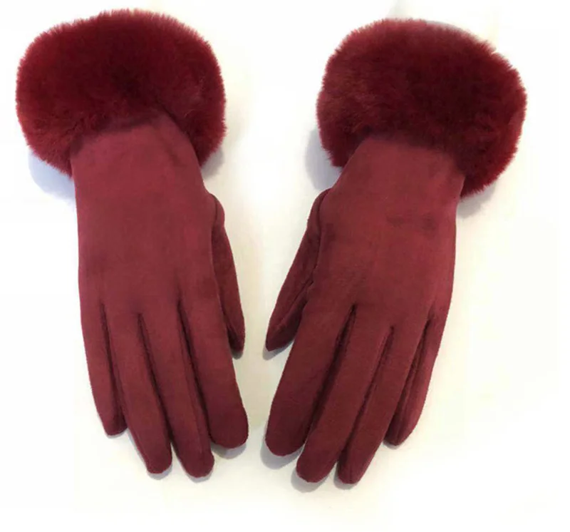 Gants-sous-gants,Gant de conduite en cuir suédé pour femme,Faux cuir ...